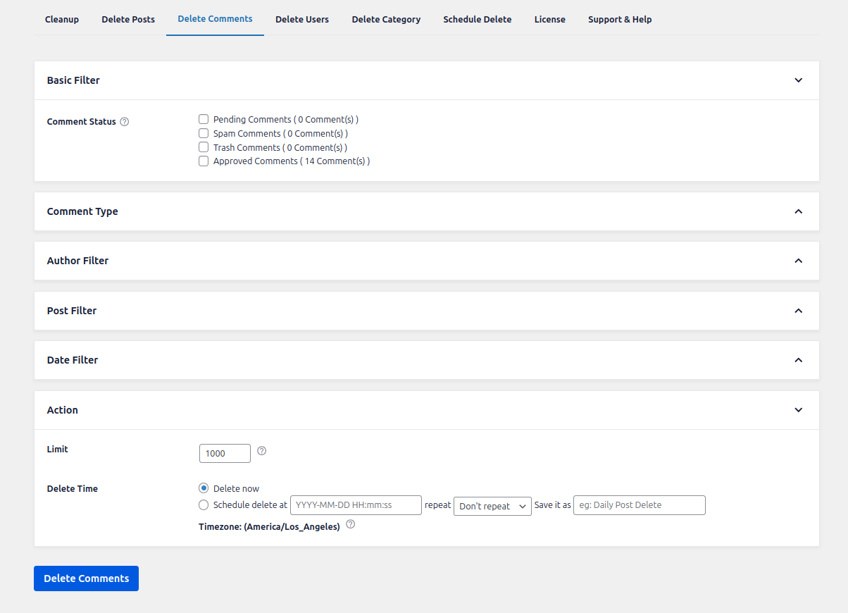 WP Bulk Delete - Xylus Themes